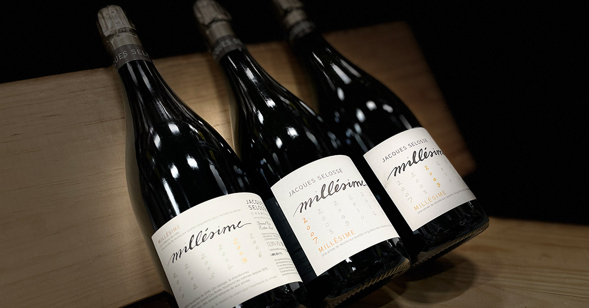 Extremely Rare, Highly Sought After: Jacques Selosse Millesime Available For investment